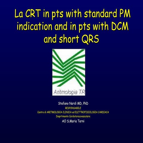 2009 acerra, congresso regionale sicoa, la terapia elettrica dello scompenso cardiaco nel ...