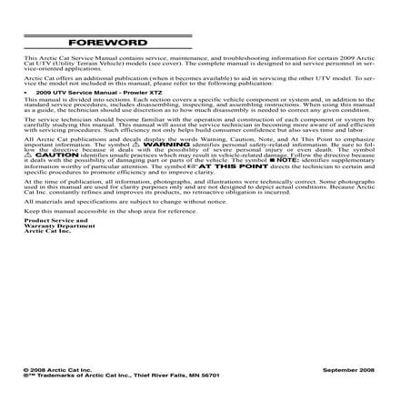 2009 Arctic Cat Prowler XTX Service Repair Manual.pdf