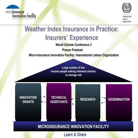 Weather Index Insurance in Practice: Insurers’ Experience | PPT