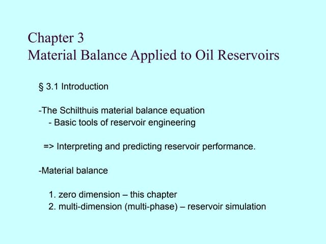 Introduction to Reservoir Engineering | PPT