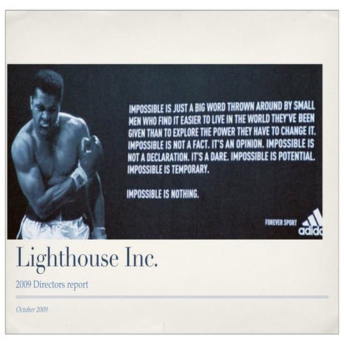 2009 Directors Report | PPT