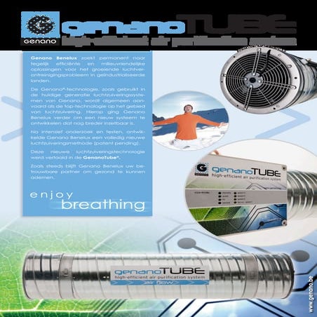 GenanoTube luchtzuiveringssystemen | PDF