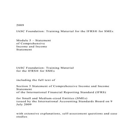 2009 IASC Foundation Training Material for the IFRS® for .docx