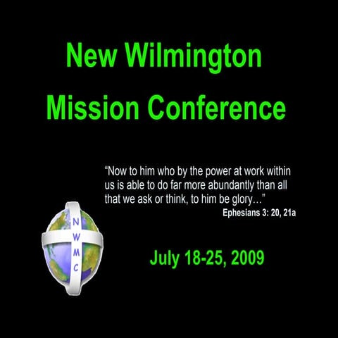 2009 NWMC Powerpoint | PPT
