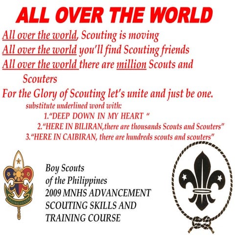 Scouting Songs for BOY SCOUT OF THE PHILIPPINES | PPTX