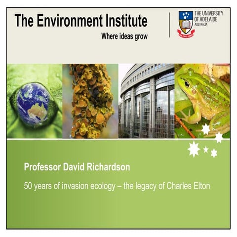 50 years of invasion ecology – the legacy of Charles Elton | PPT