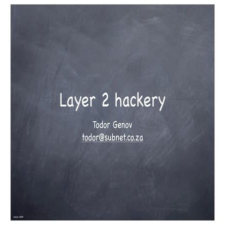 Layer 2 Hackery | PDF | Computer Networking | Computing