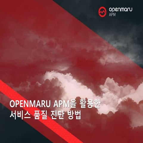 OPENMARU APM을 활용한 서비스 품질 진단 방법 | PPTX