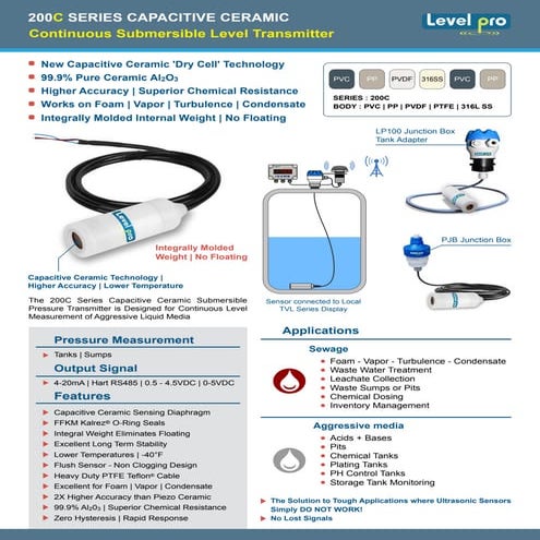 200 c Submersible Level Sensor | PDF