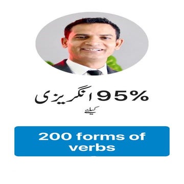 200 Common Verbs with Sentences for 95 percent of English verb use by ...