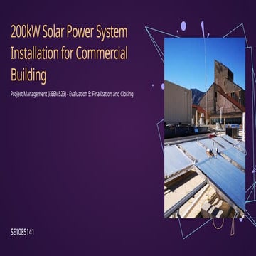 200kW Solar Power System Installation for Commercial Building (1)last.pptx