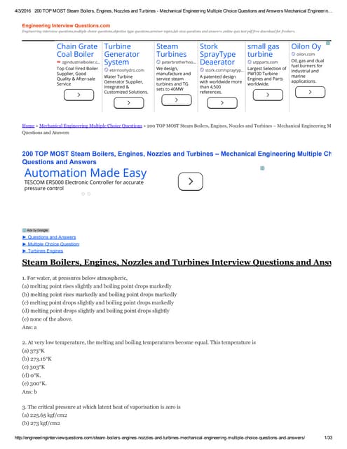 Most frequently asked mechanical engineering questions in competitive ...