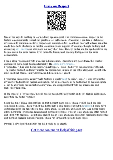 Respect powerpoint 26 slides | PPT