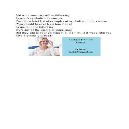 200 word summary of the followingResearch symbolism in cinemaCo.docx