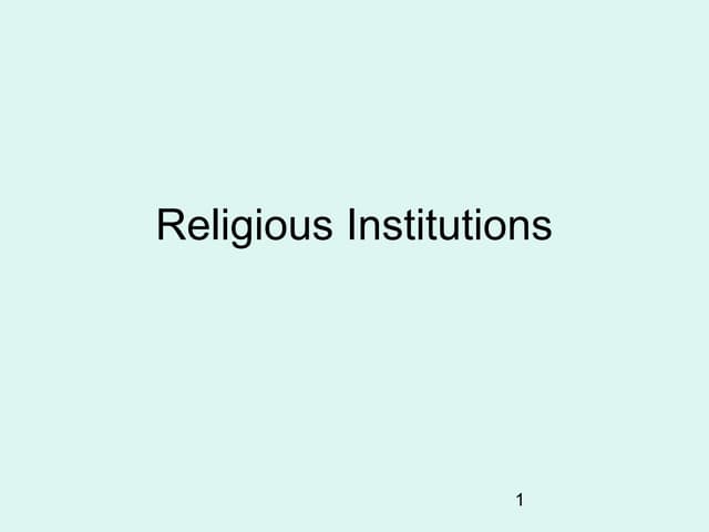 The globalization of religion | PPTX