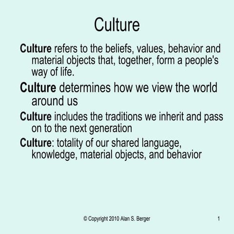 culture | PPT
