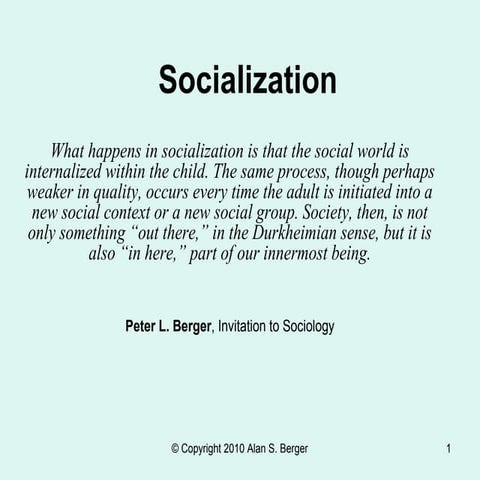 socialization | PPT