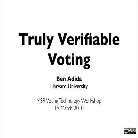 Helios: web-based truly verifiable voting | PDF