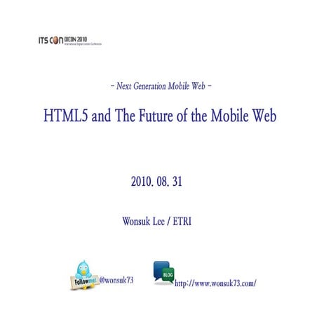 HTML5 and the Future of the Mobile Web | PDF
