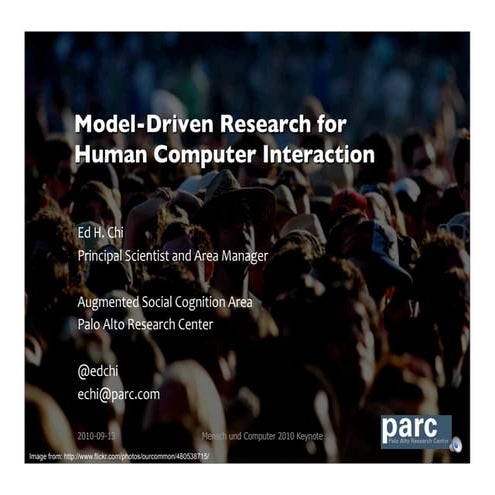 Model-based Research in Human-Computer Interaction (HCI): Keynote at ...