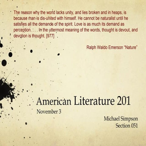 American Lit 11-03 | PPT