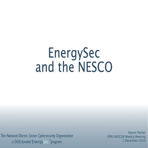 NESCO: A Closer Look | PPTX