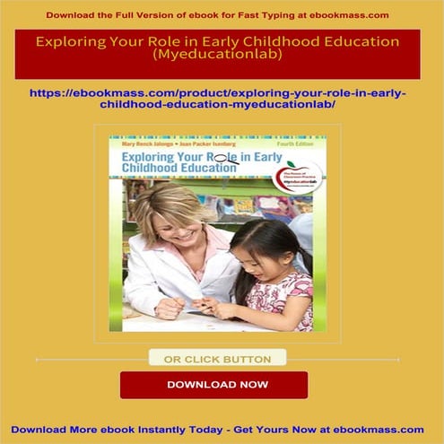 Exploring Your Role in Early Childhood Education (Myeducationlab) 2024 ...