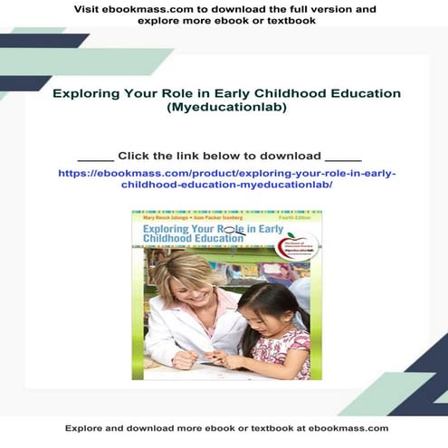 Exploring Your Role in Early Childhood Education (Myeducationlab) | PDF