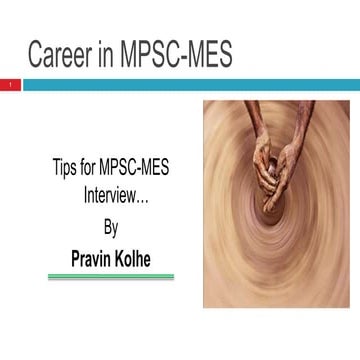 2010 career in-mpsc-mes | PPSX