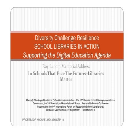 In schools that face the future: Libraries matter | PDF