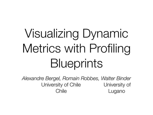 Profiling Blueprints Ppt