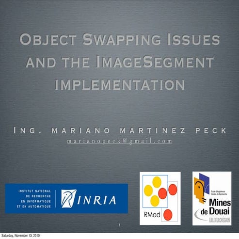 Object swapping issues and the imagesegment implementation | PPT