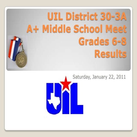 2010 uil-results-middle-school-1 final | PPTX