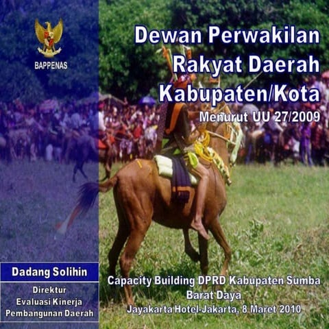 Dewan Perwakilan Rakyat Daerah Kabupaten/Kota Menurut UU 27/2009 | PPT
