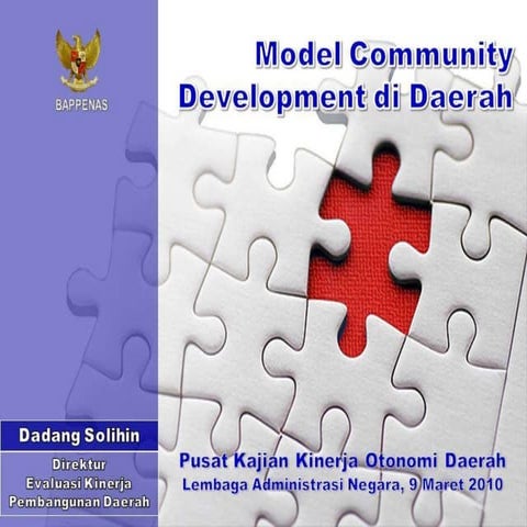 Model Community Development di Daerah | PPT