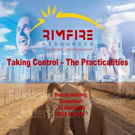 The practicalities of taking control | PDF