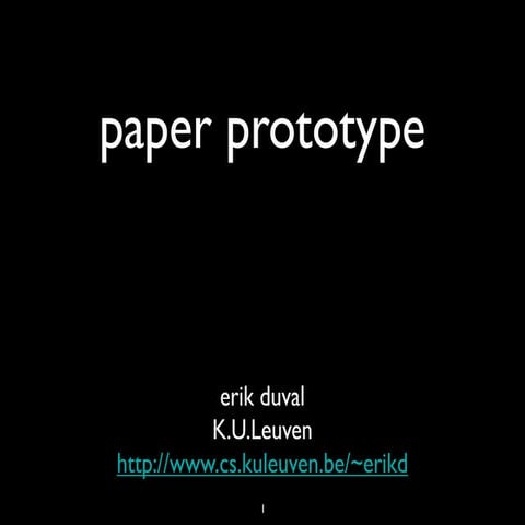 Paper prototyping | KEY