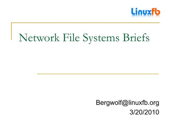 SUN Network File system - Design, Implementation and Experience | PPT