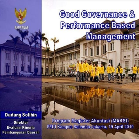 Good Governance & Performance Based Management | PPT