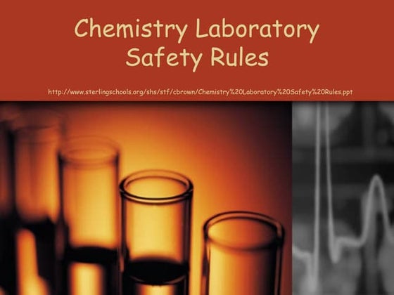 Laboratory rules and safety | PPTX | Chemistry | Science