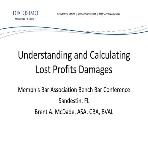 Understanding and Calculating Lost Profits Damages | PDF