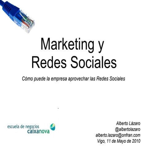 Marketing y Redes Sociales | PPT