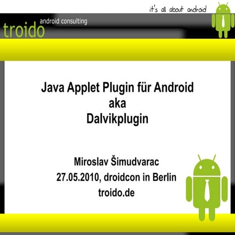 Java Applet Plugin für Android Browser | PPT