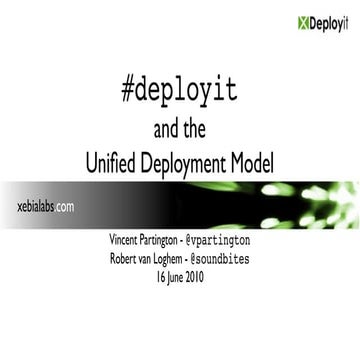 20100616 Deployit For N How | KEY | Cloud Computing | Internet