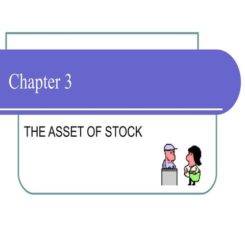 20100726090715 chapter 3 the asset of stock | PPT