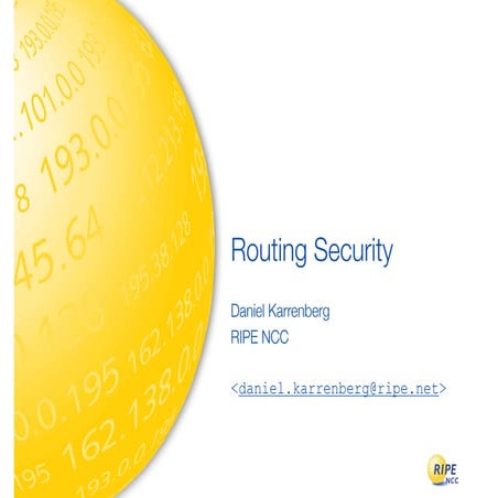 Routing Security | PPT
