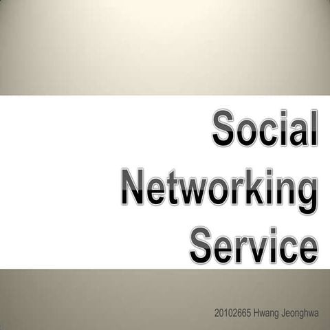 social network service | PPTX