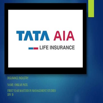 Comprehensive Study on Capital Budgeting in Tata AIA Life Insurance ...