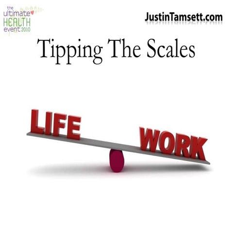 Ultimate Health Event Work Life Balance | PPT