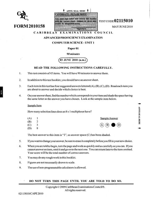 CAPE Management Of Business Unit 1 IA | DOCX